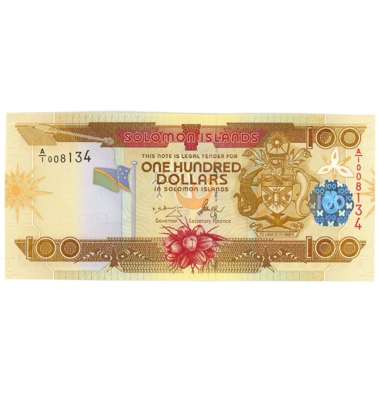 Isla Salomón 100 Dólares 2006 ND Pick 30a – Colecciones El Dorado