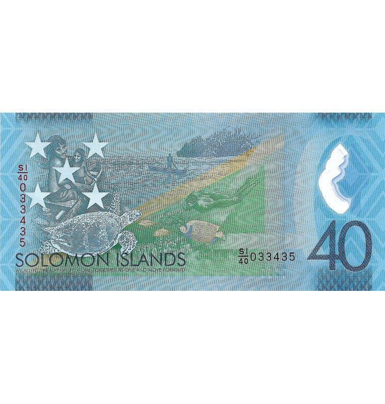 Solomon Island 40 Dollars 2018 Polymer Pick 37 – Colecciones El Dorado