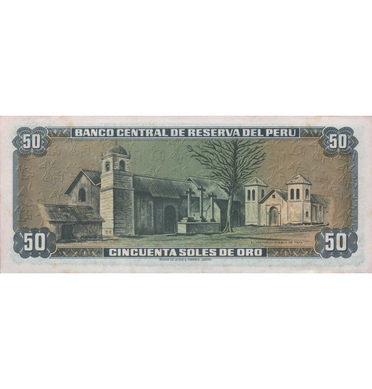 Perú 50 Soles de Oro 1977 Pick 113 (Circulado) – Colecciones El Dorado