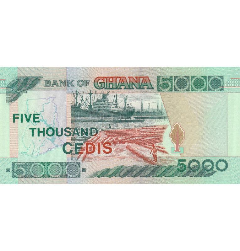 Ghana 5,000 Cedis 2003 Pick 34i – Colecciones El Dorado